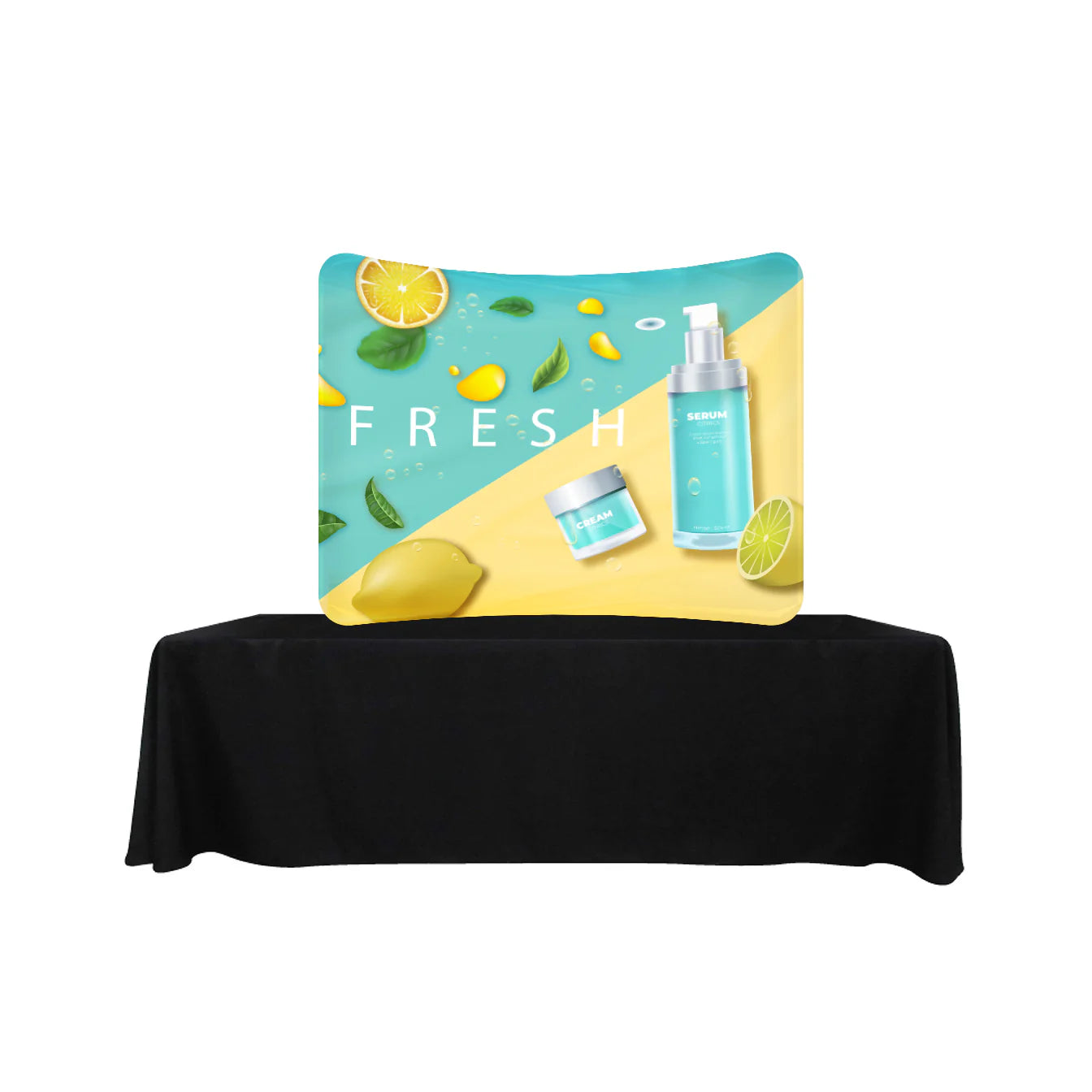Curved Table Top Display — Fully Promoted Davie