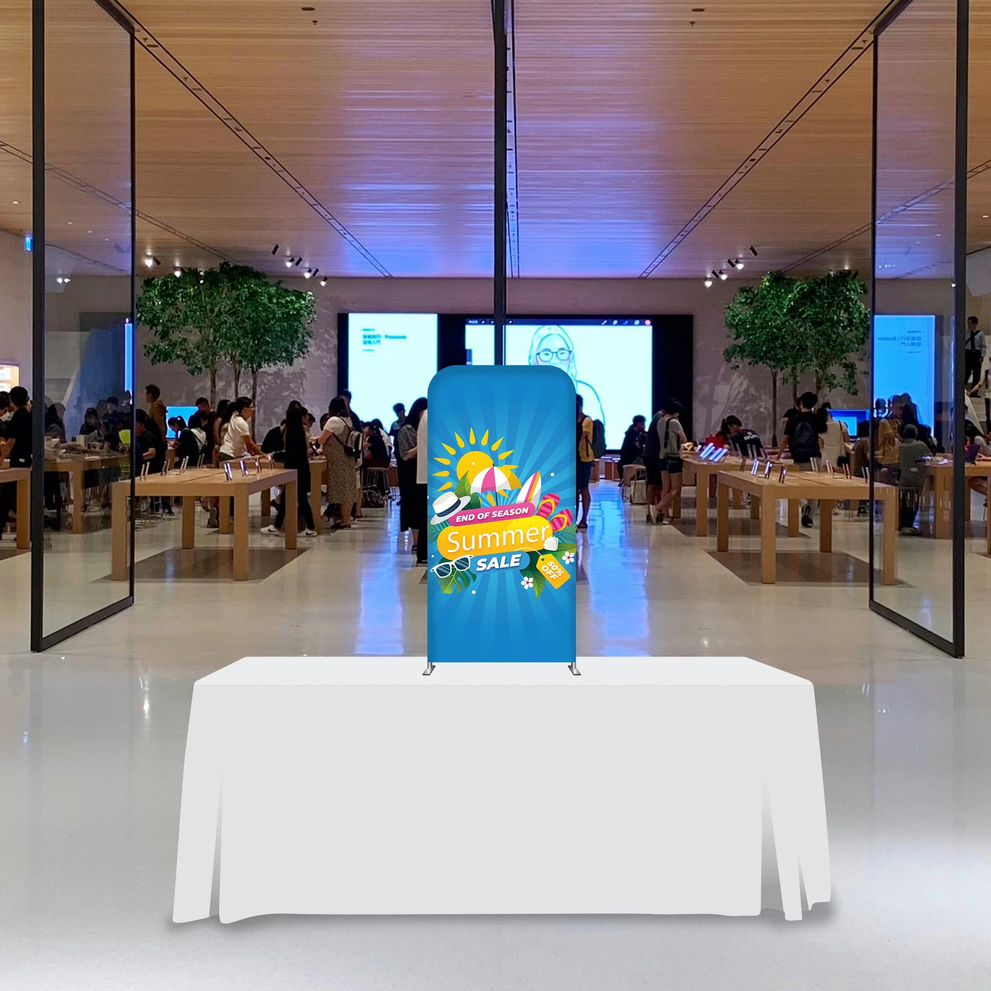 2'x4' Straight Table Top Display — Fully Promoted Davie