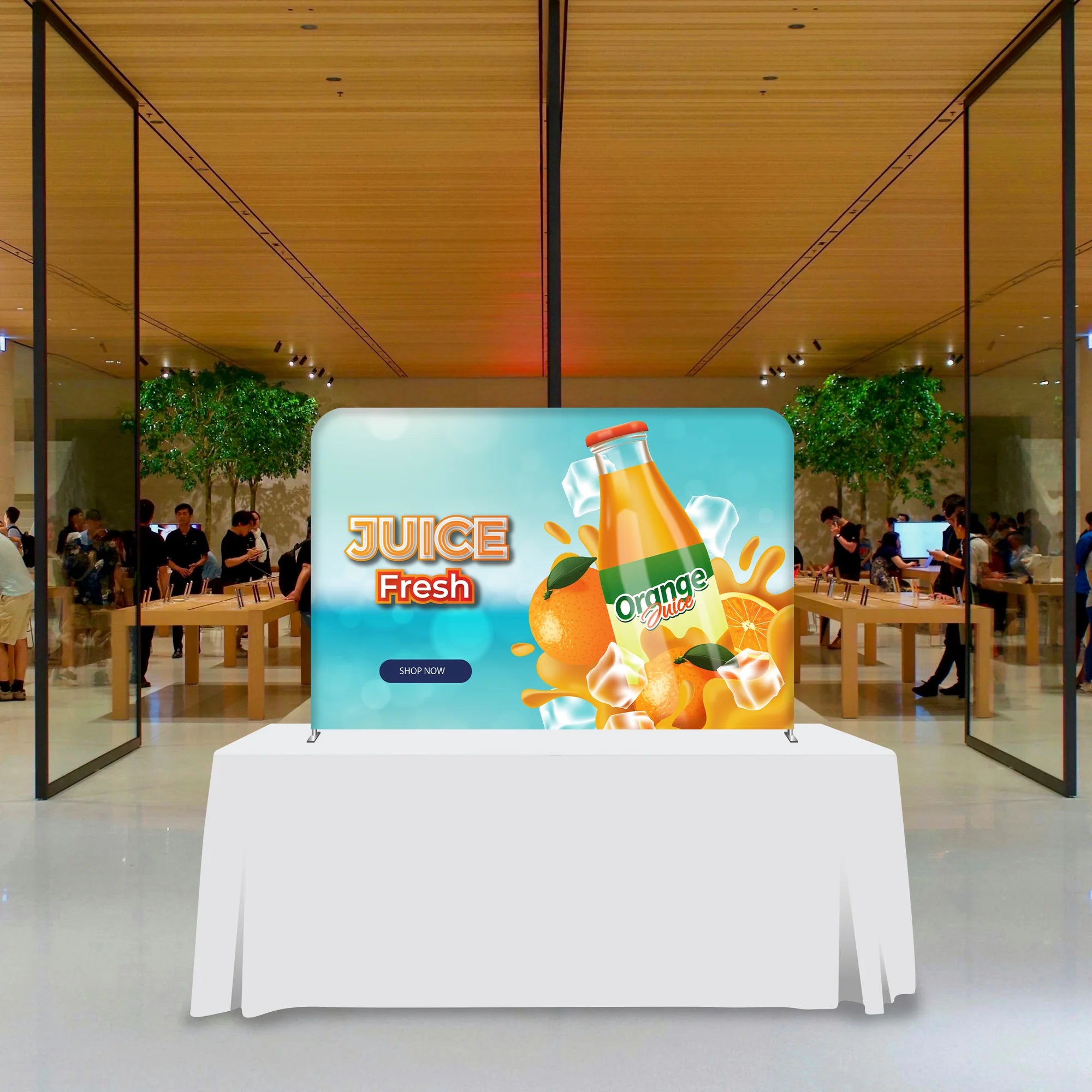 6'x4' Straight Table Top Display — Fully Promoted Davie