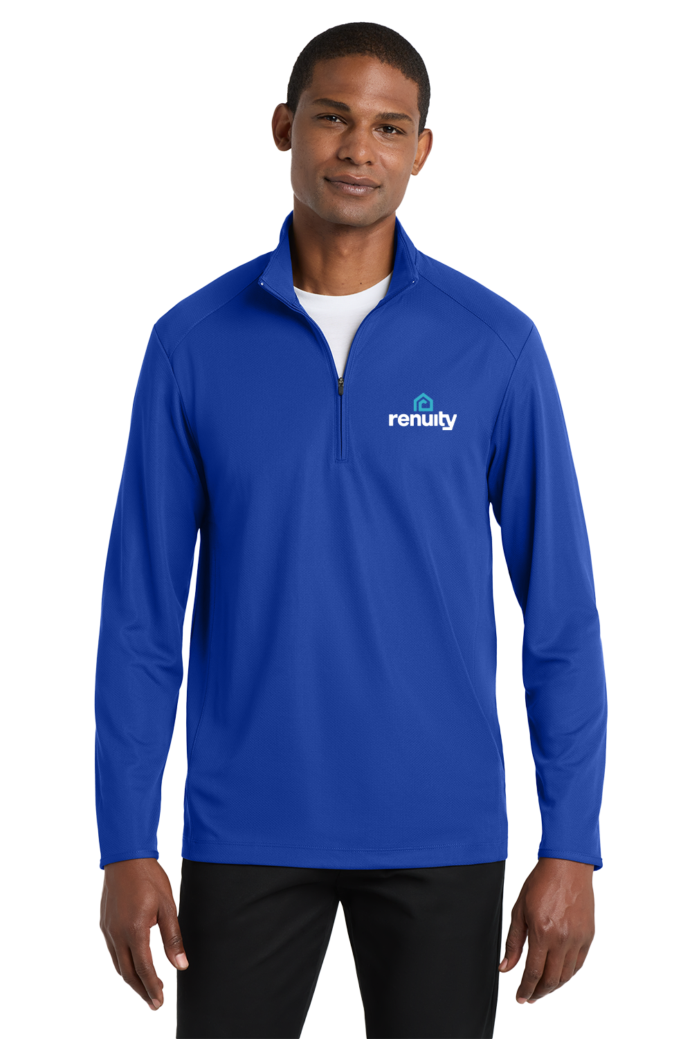 Renuity K806 Port Authority® Pinpoint Mesh 1/2-Zip — Fully Promoted Davie